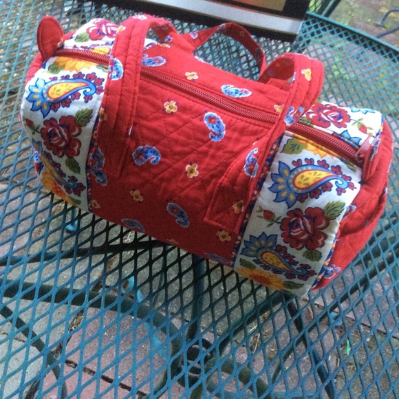 Bags | Fabric Shoulder Barrel Bag | Poshmark